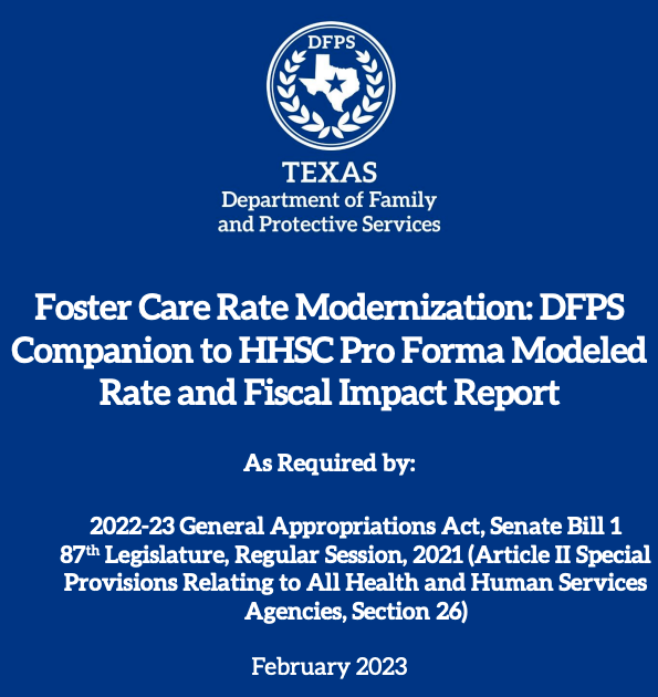 Rate Modernization Reports Published - TACFS